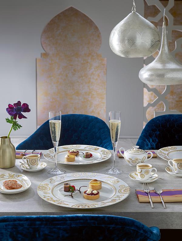 Anmut Samarah, decorada en oro para una elegante mesa de Villeroy ...